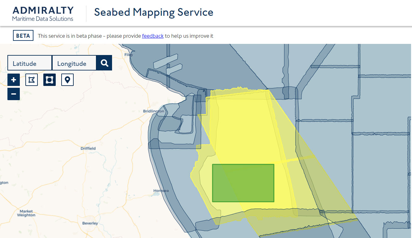 UKHO announces the release of the Seabed Mapping Service
